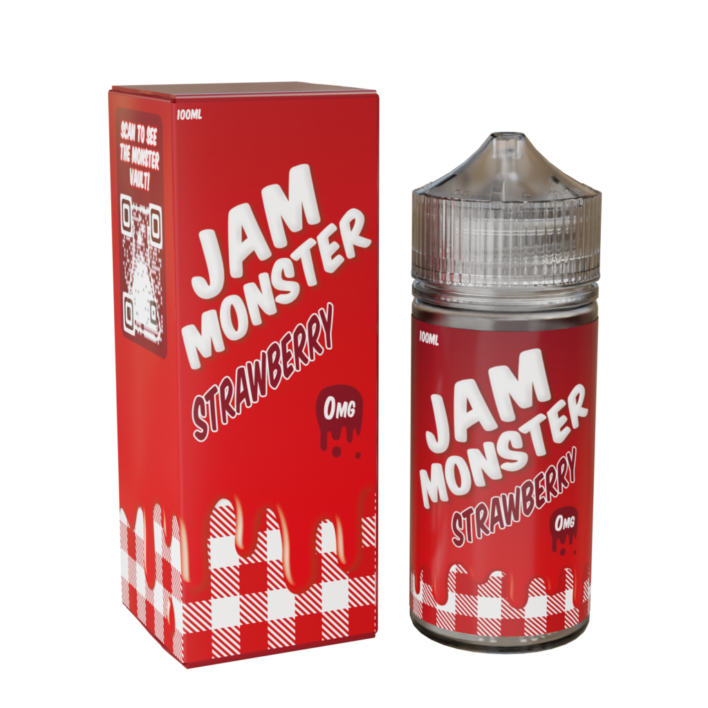 Jam Monster Strawberry – 100ml | MegaCloud Vape Shop