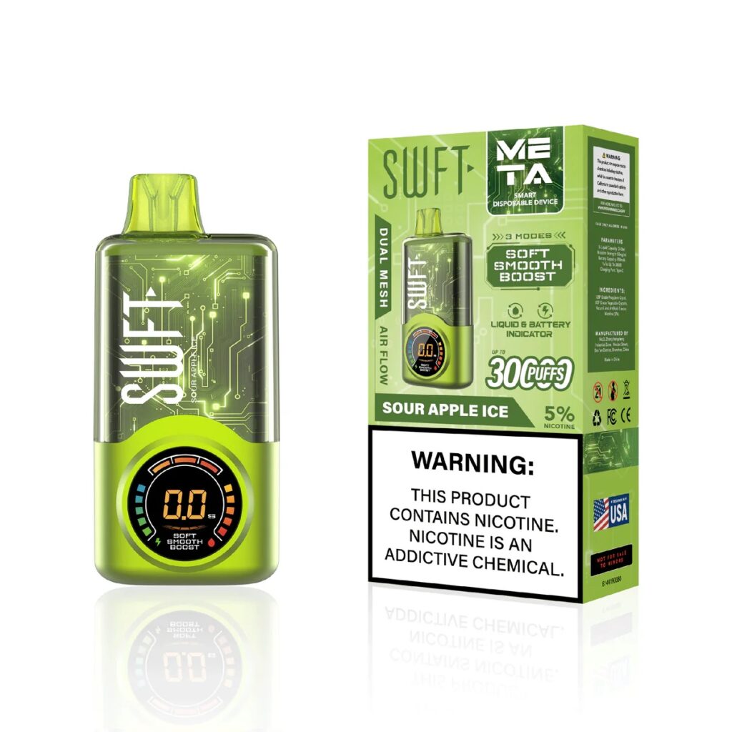 SWFT Meta Sour Apple Ice 30.000 Puffs - MegaCloud Vape Shop